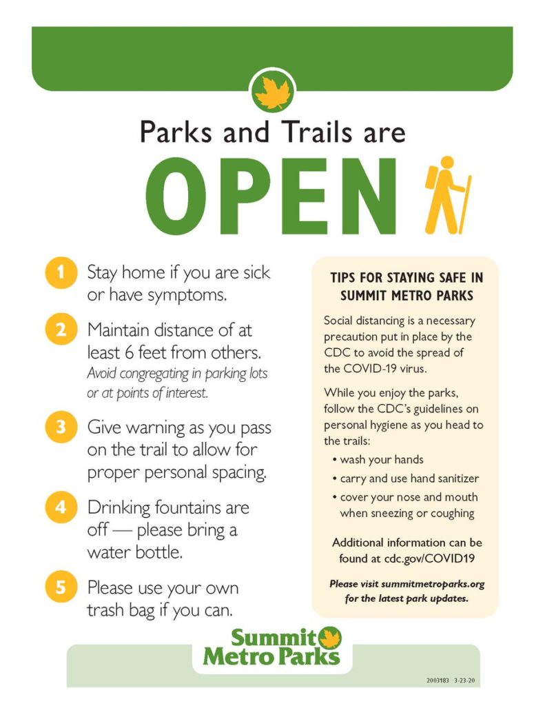 Summit Metro Parks & Trails Open - Nordonia Hills News