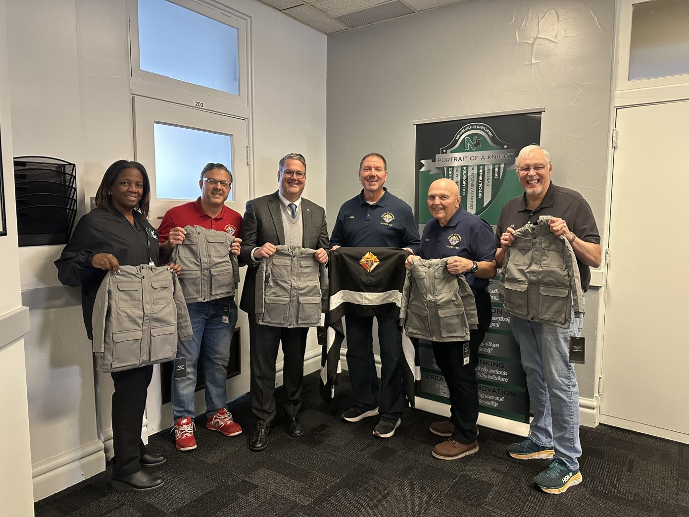 Knights of Columbus Donate Warm Coats to Nordonia Hills Students ...